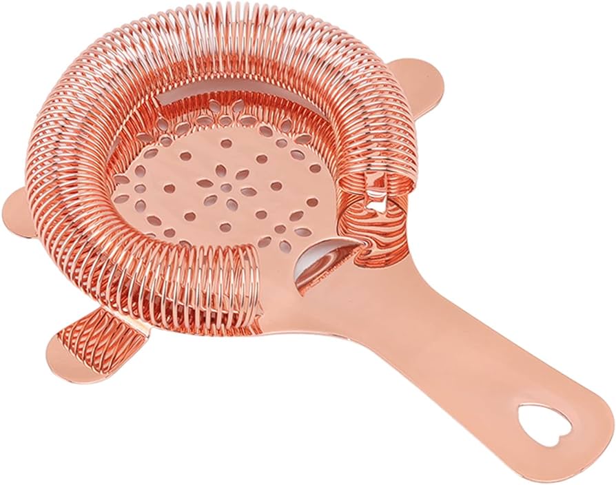 Rose Gold Bar Strainer 4 prong | Bar Basics