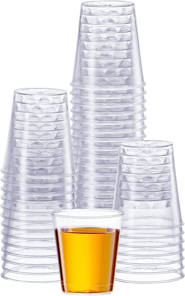 Plastic Shot Cups 2oz. Plastic (Clear) pk-40 | Bar Basics