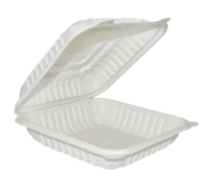 ARC - White 8" Clamshell w/ Single Compartment | Bar Basics